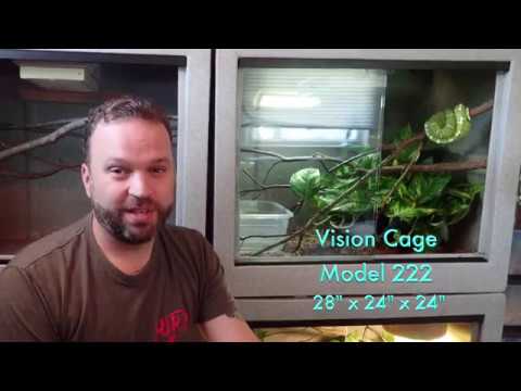 Model 322 Cage - 75 Gallon Reptile Enclosure - Vision Products