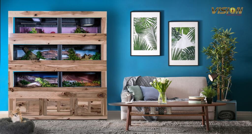 Model 632 Wood Cage Rack - Vision Products